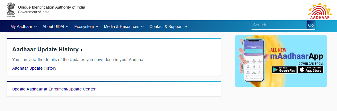 Aadhar Update Process - Arambh